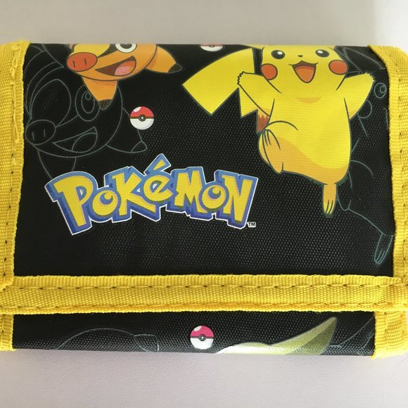 Pokemon | Accessories | Pokemon Pikachu Friends Trifold Nylon Wallet ...